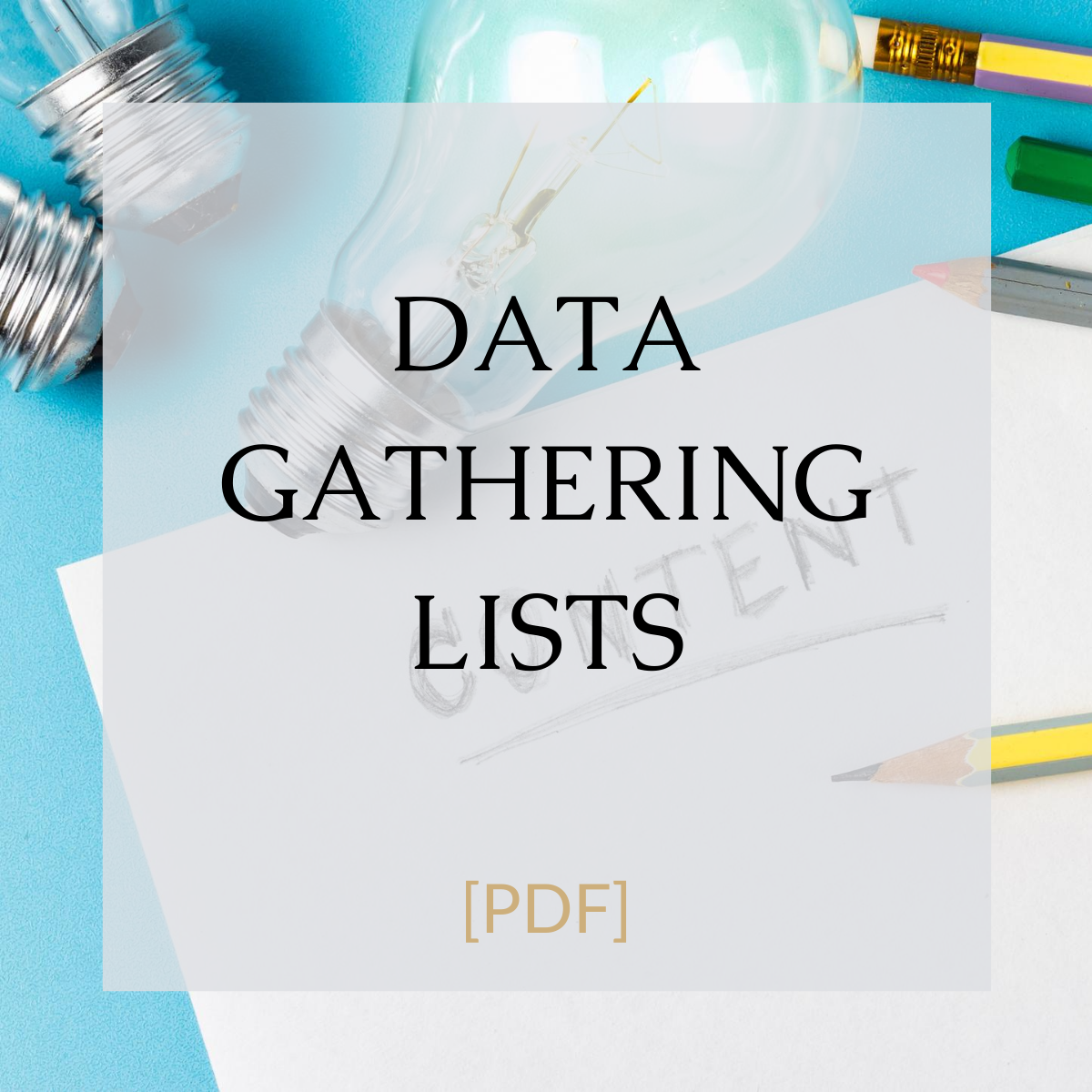 Sample Data Gathering Lists – Advisor Transition Services