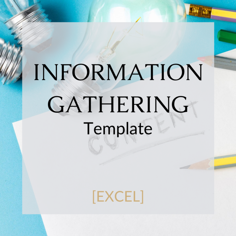 Client Information Gathering Form Template – Advisor Transition Services