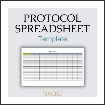 Protocol Spreadsheet Template – Advisor Transition Services