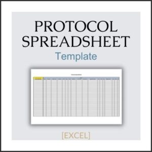 Protocol Spreadsheet Template - Advisor Transition Services
